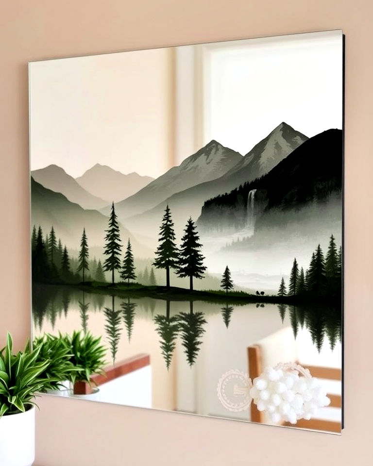 20 Mirror Painting Ideas to Add Art to Your Walls