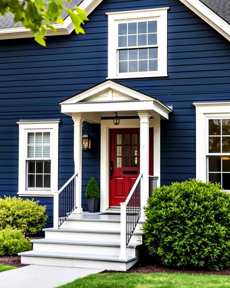 20 Midnight Blue and Dark Blue House Siding Colors