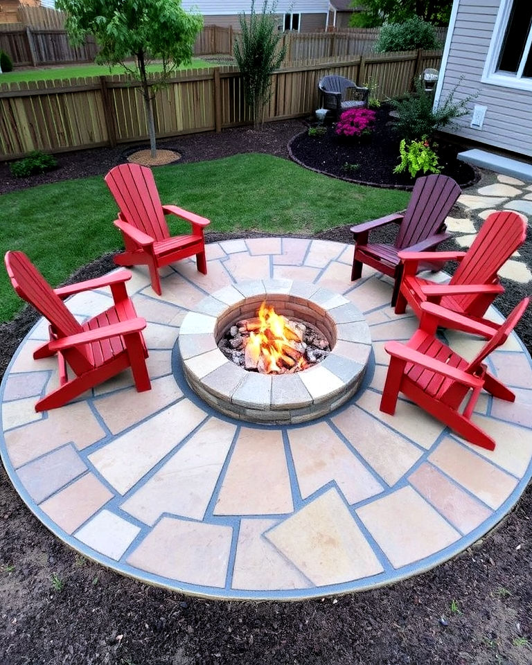 20 Flagstone Fire Pit Ideas for a Cozy Backyard