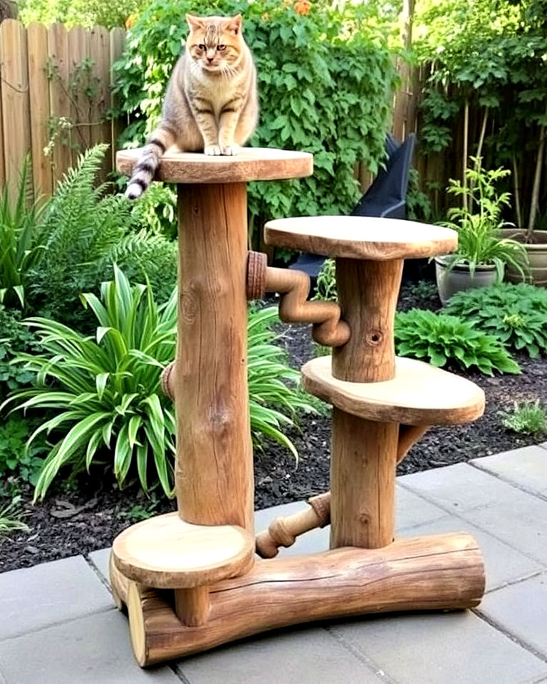 20 Outdoor Cat Tree Ideas for Your Feline Friends