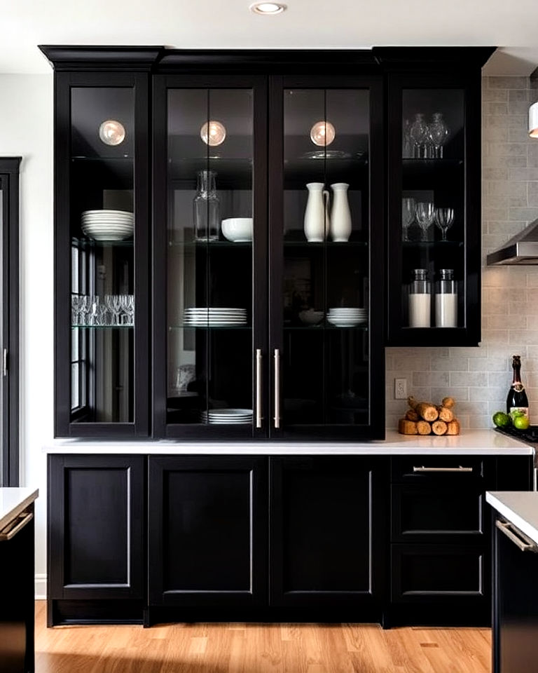 20 Modern Style Glass Kitchen Cabinets for a Sleek Look