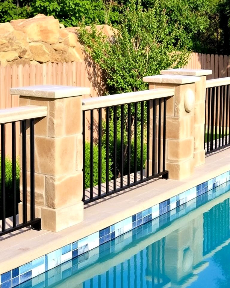 20 Pool Deck Railing Ideas for Safety and Style