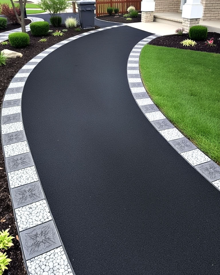 20 Asphalt Walkway Ideas for Durable Pathways