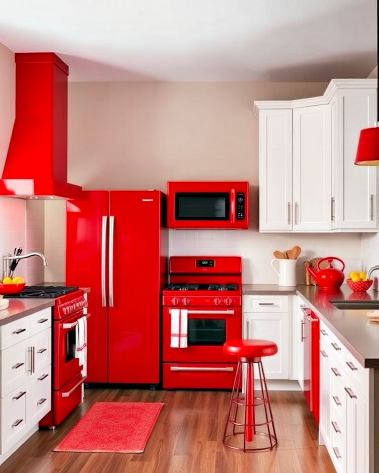 25 Stylish Kitchen With Colored Appliances Ideas