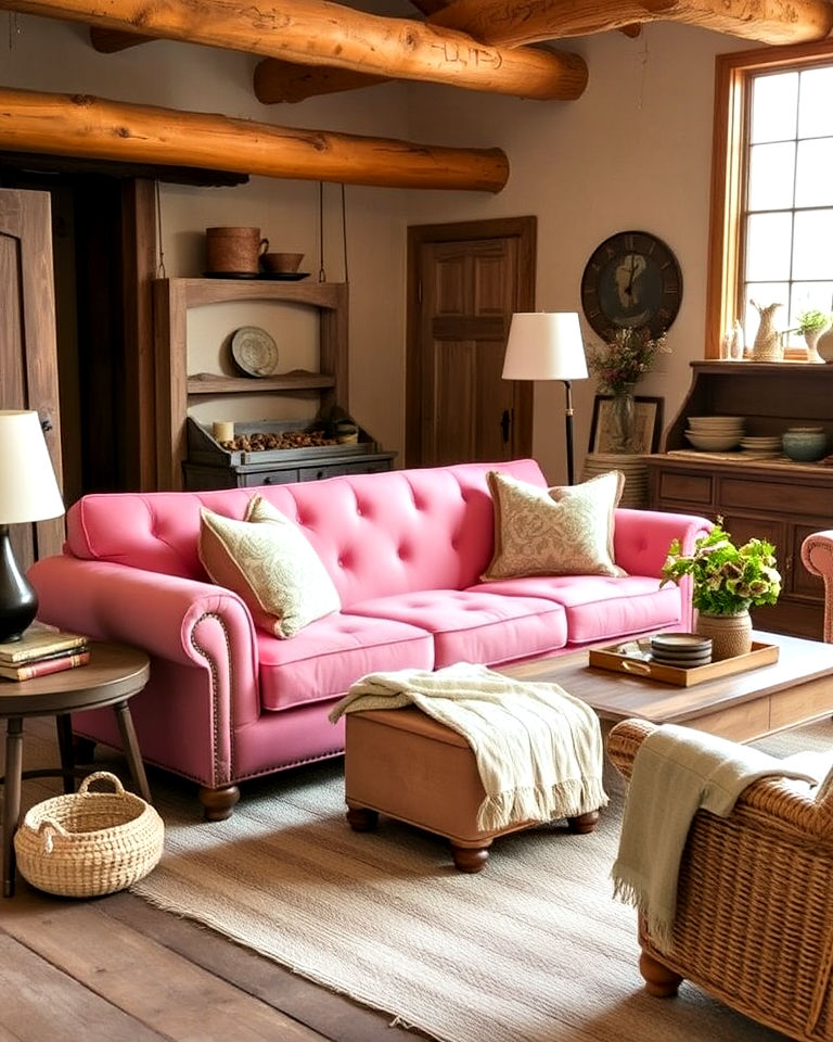 20 Pink Couch Living Room Ideas for a Bold Statement