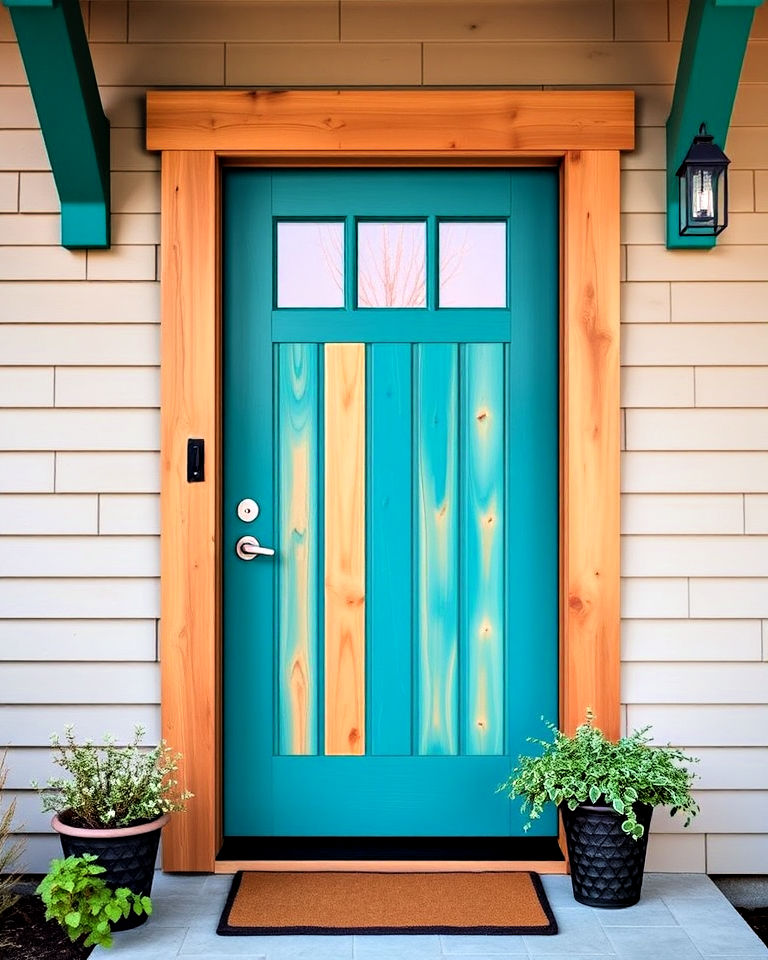 20 Cedar Front Door Colors Ideas: Warm & Inviting