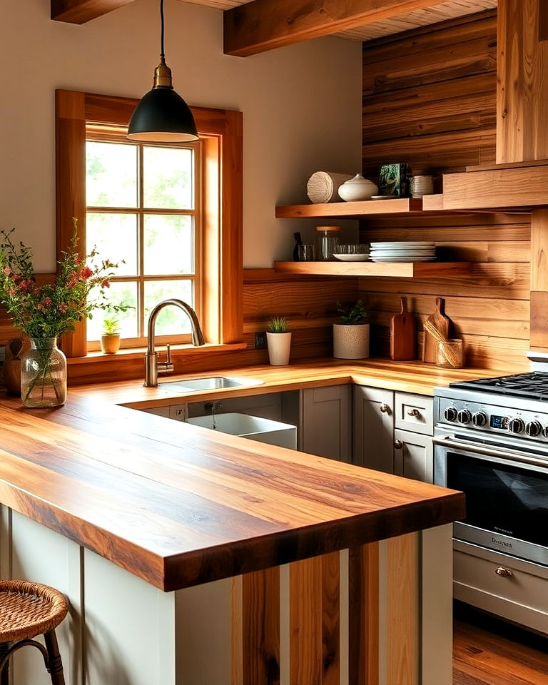 20 Natural Kitchen Design Ideas for a Warm Feel