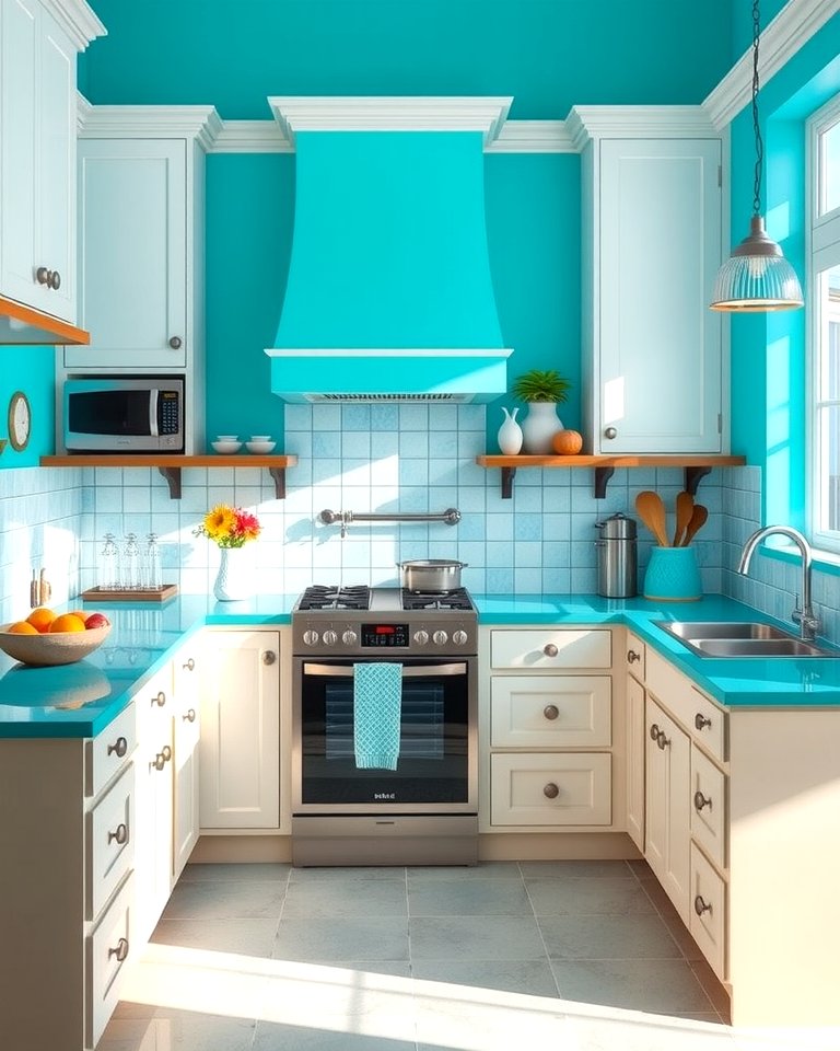 30 Blue Countertop Kitchen Ideas for Bold Statement Spaces