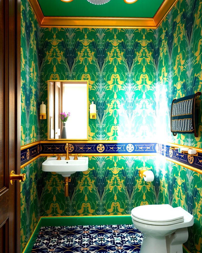 25 Powder Room Wallpaper Ideas to Elevate Your Space