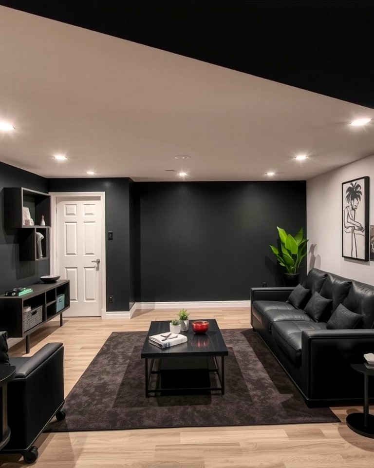 30 Black Basement Design Ideas for a Modern & Cozy Space