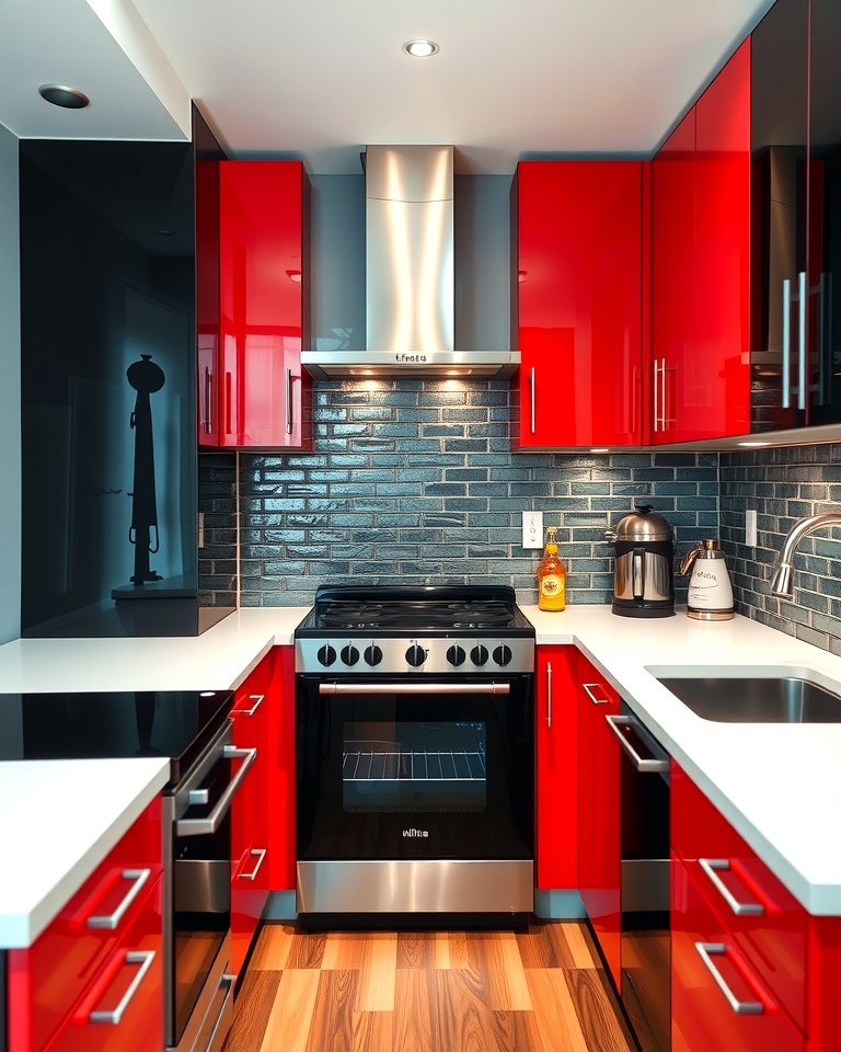 25 Red and Black Kitchen Ideas for a Bold Look