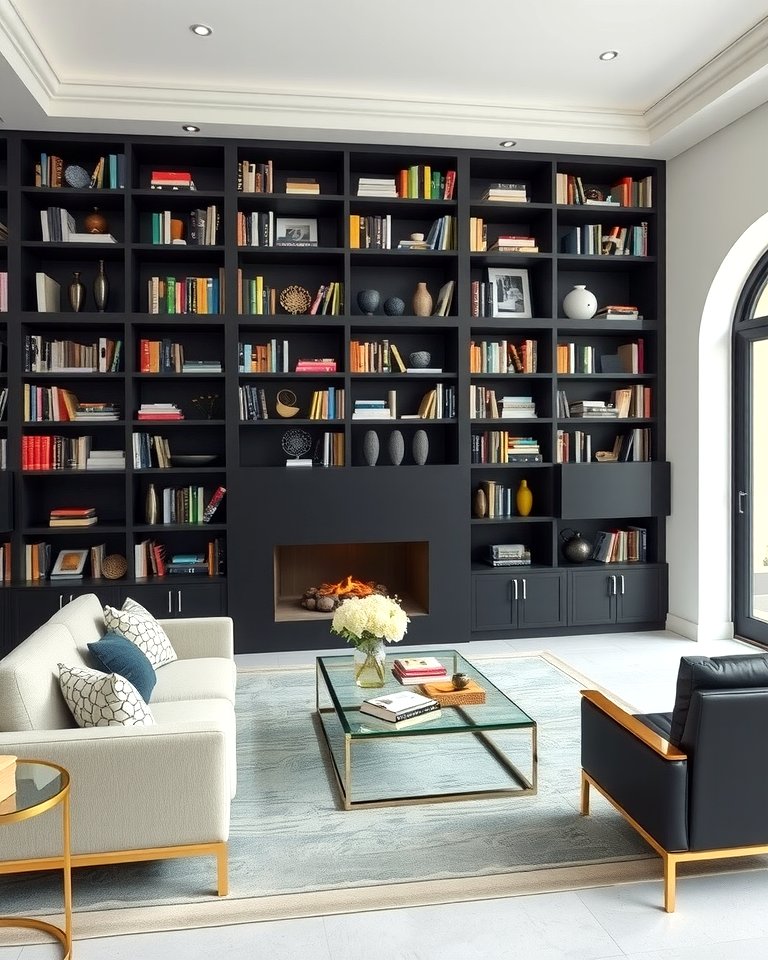 30 Bold Black Living Room Designs for Dramatic Modern Spaces