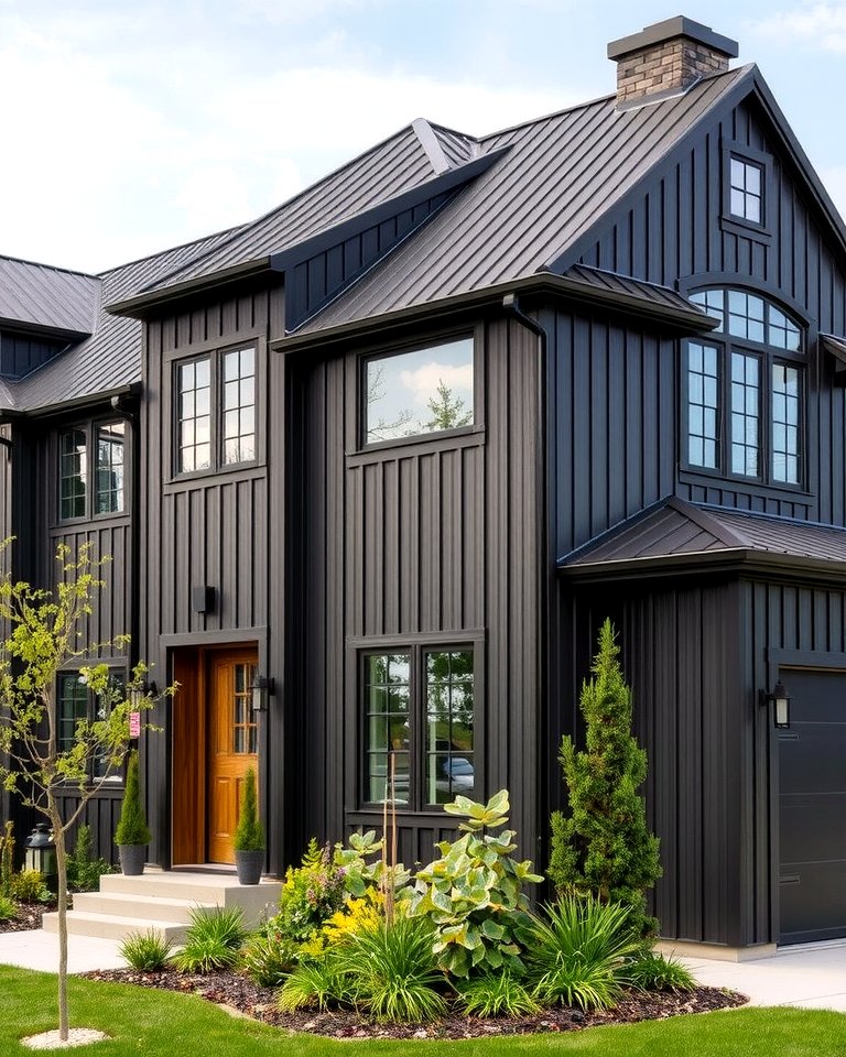 30 Black Roof Exterior Home Design Ideas for Bold Contrast