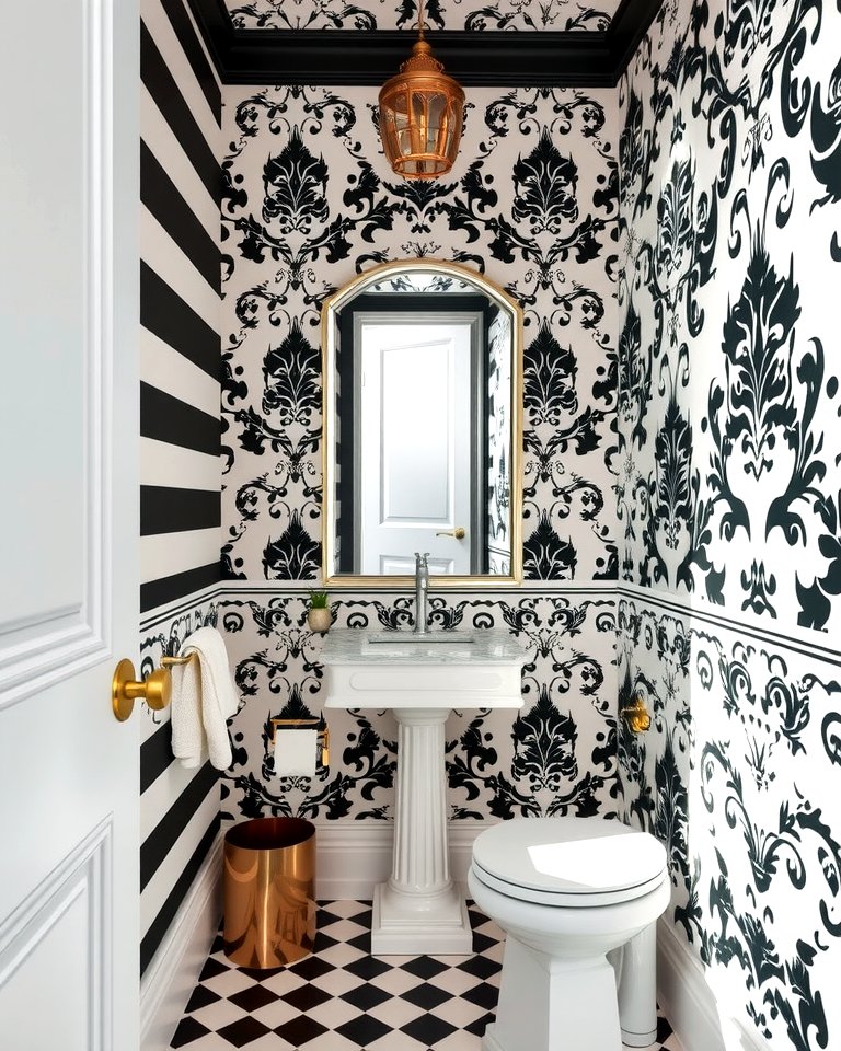 25 Powder Room Wallpaper Ideas to Elevate Your Space