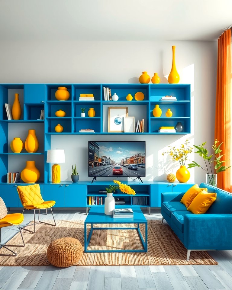 25 Yellow and Blue Living Room Ideas for a Fresh Look