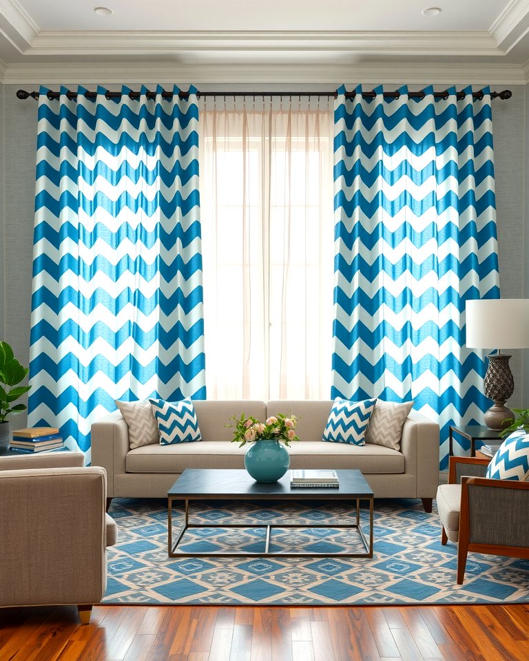 30 Soothing Blue & Grey Living Room Designs for Relaxing Spaces