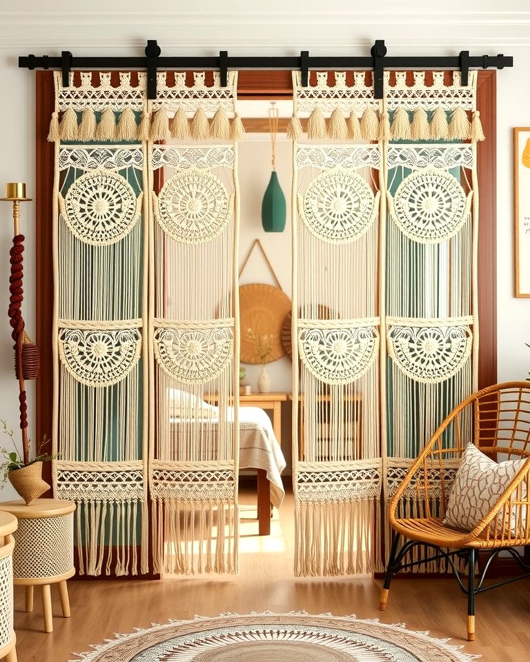 25 Sliding Door Curtain Ideas for Privacy and Style