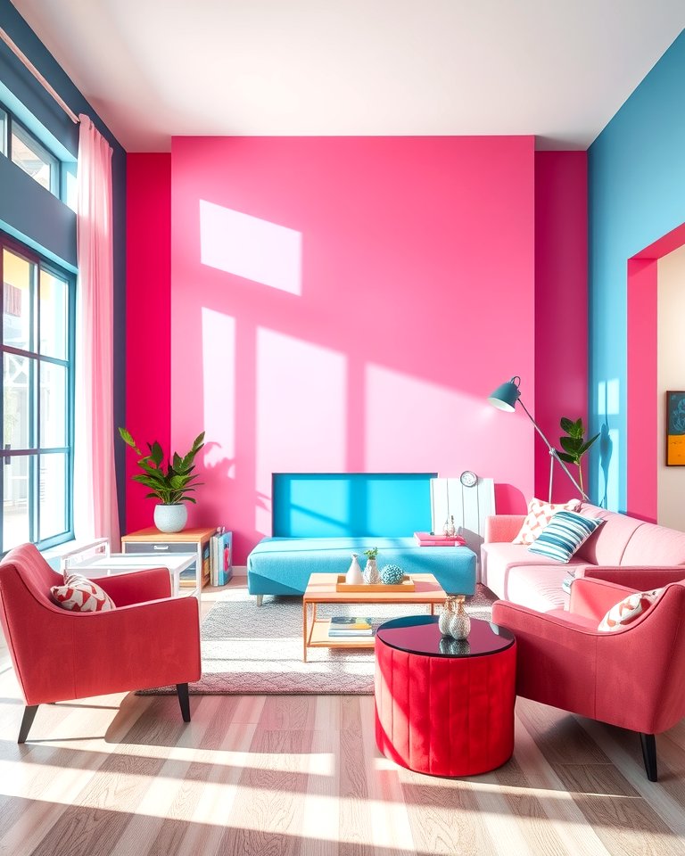 25 Pink and Blue Living Room Ideas for a Vibrant Space
