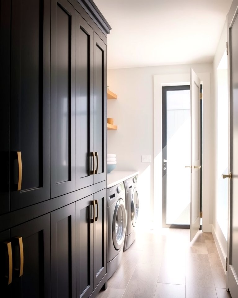 30 Stylish Black Laundry Room Ideas for a Modern Utility Space