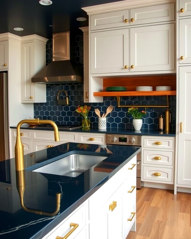 30 Blue Countertop Kitchen Ideas for Bold Statement Spaces