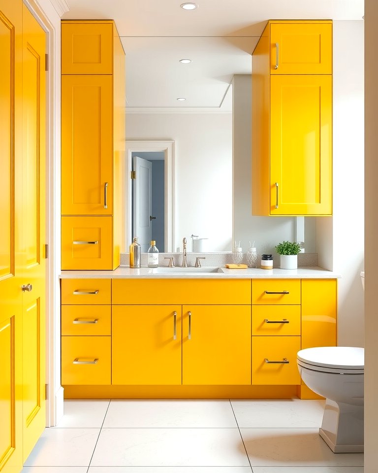 30 Cheerful Yellow Bathroom Decor Ideas for 2024