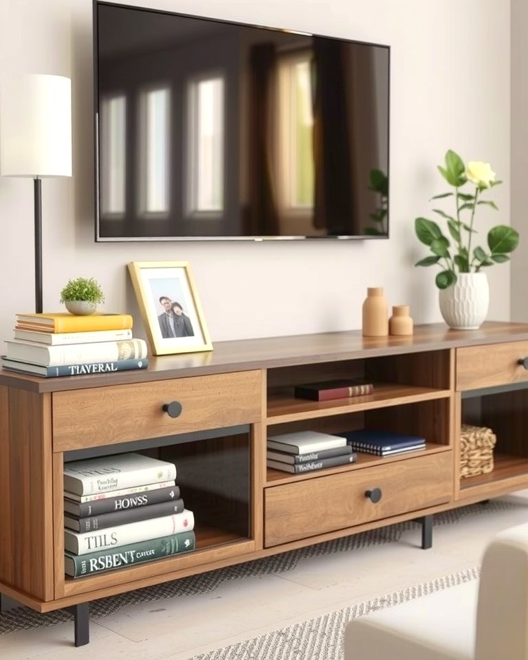 25 TV Console Decor Ideas to Elevate Your Living Room