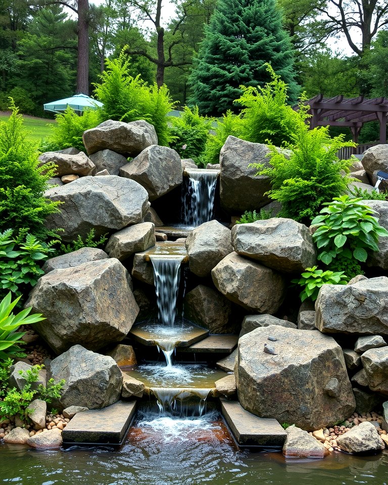 25 Pondless Waterfall Design Ideas for a Serene Backyard