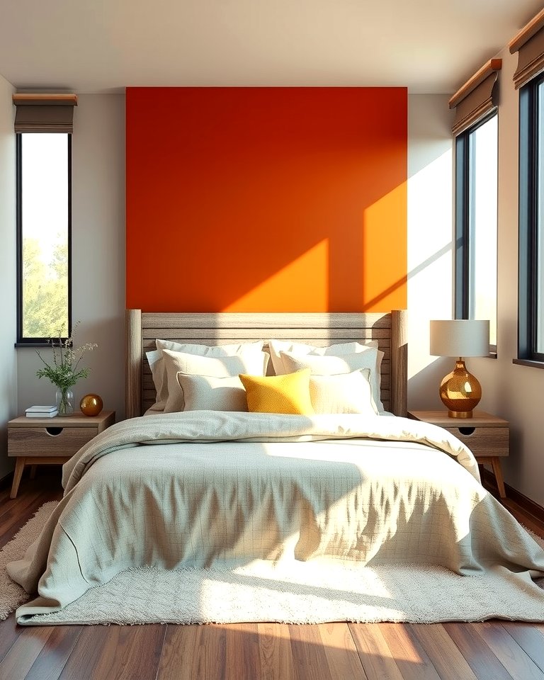 30 Warm Burnt Orange Bedroom Designs for Cozy Autumn Vibes