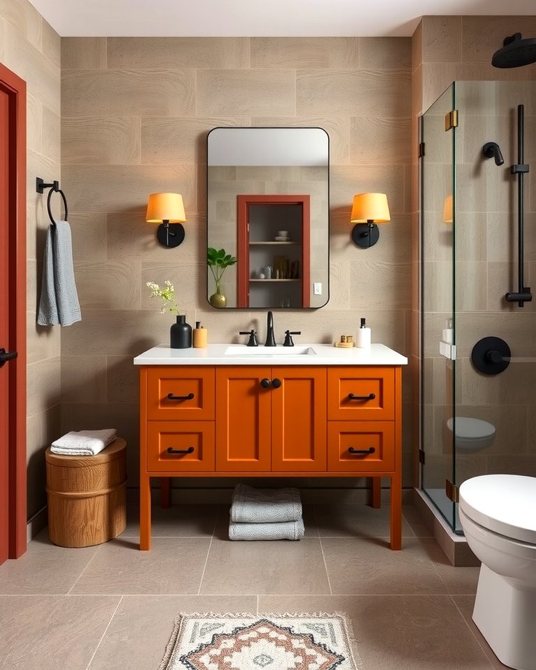 25 Orange Bathroom Ideas for a Vibrant Space