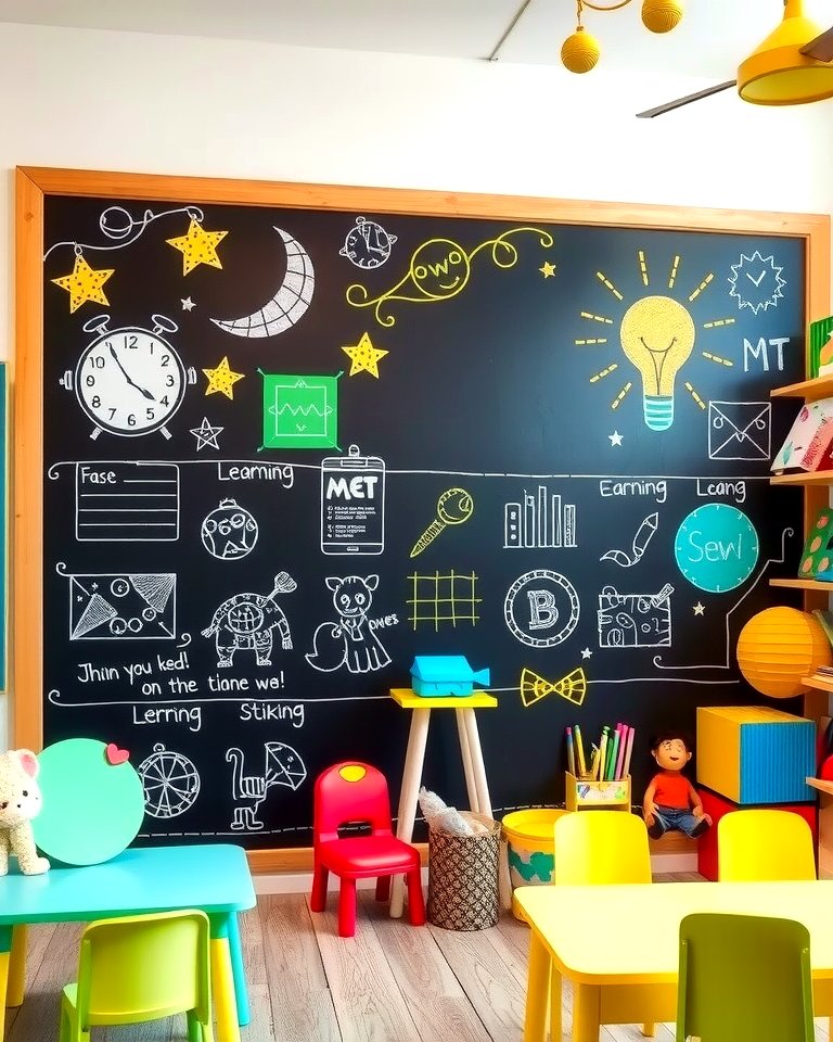 30 Creative Chalkboard Wall Ideas for Functional & Fun Spaces