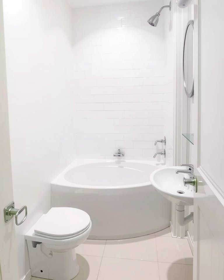30 Small White Bathroom Ideas to Brighten Compact Spaces
