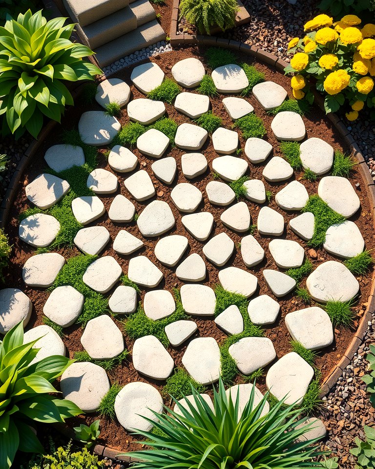 30 Creative Stepping Stone Walkway Garden Ideas