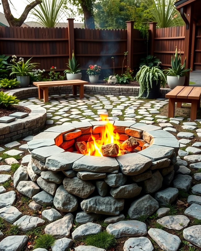 25 Rock Fire Pit Ideas for Outdoor Gatherings