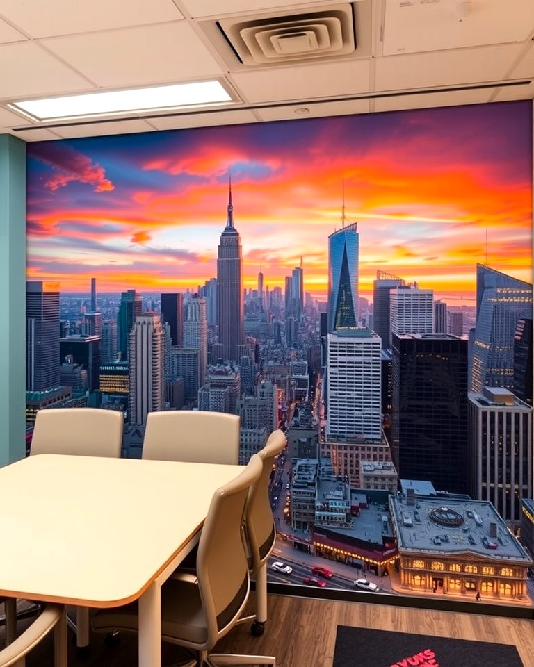 25 Office Wall Murals to Inspire Creativity and Productivity