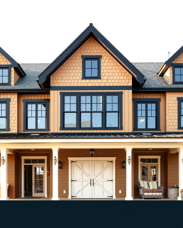 25 Tan House With Black Trim Design Ideas for Elegance