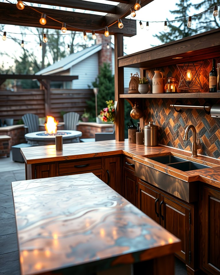 25 Outdoor Countertop Ideas for Functional Spaces
