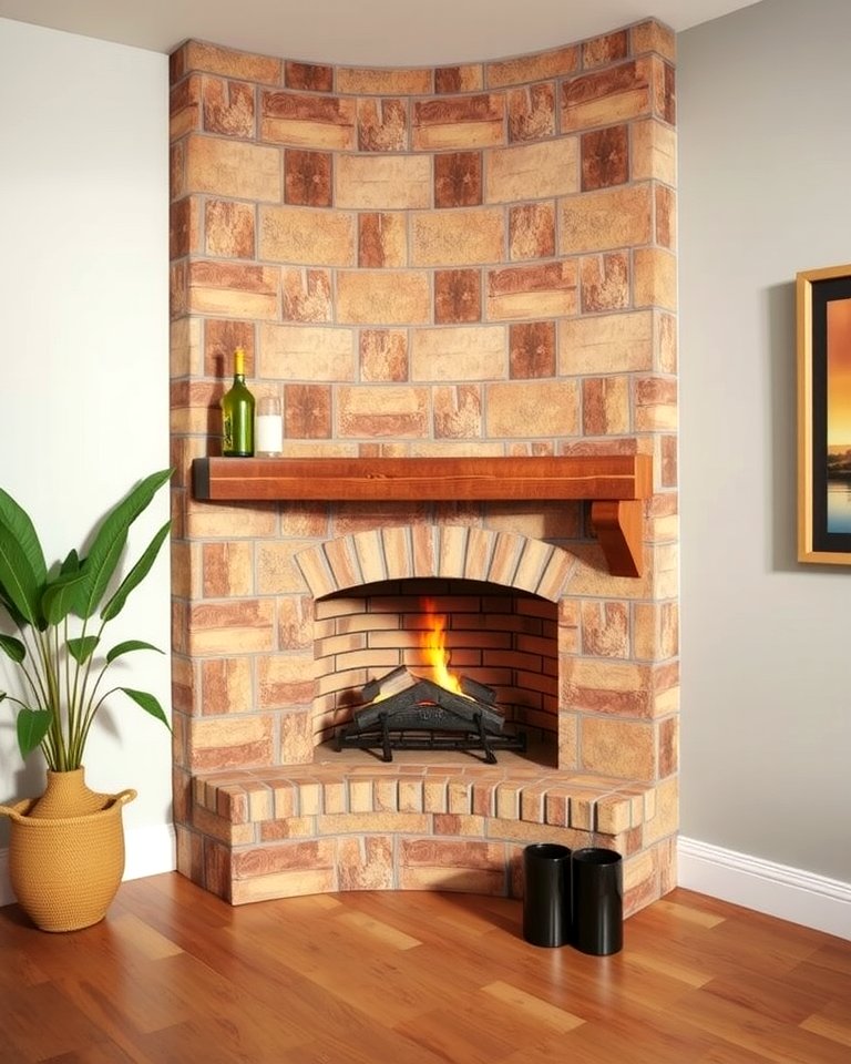 25 Rustic Brick Fireplace Ideas to Warm Up Your Home