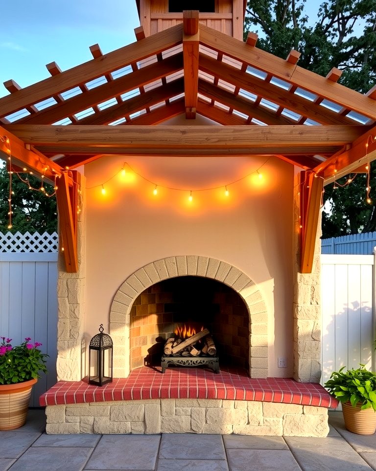 25 Outdoor Corner Fireplace Ideas for Cozy Nights
