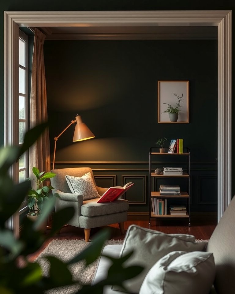 30 Rich Dark Green Living Room Designs for Cozy Elegance