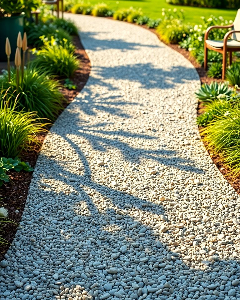 25 Pea Gravel Walkway Ideas for a Charming Garden Path