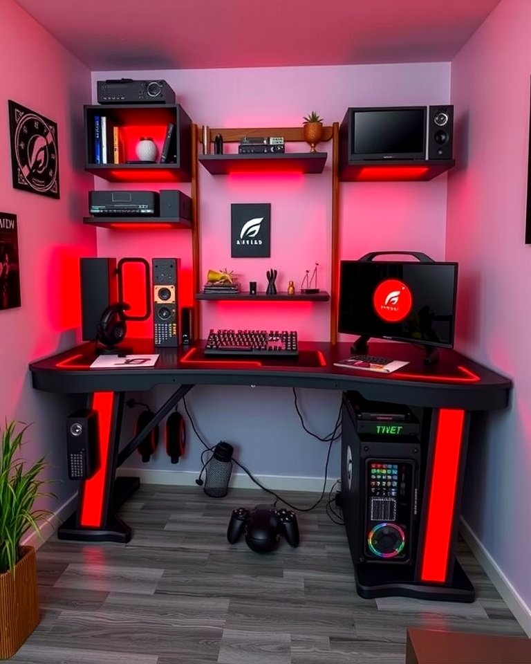 25 Red and Black Gaming Setup Ideas for a Stylish Space