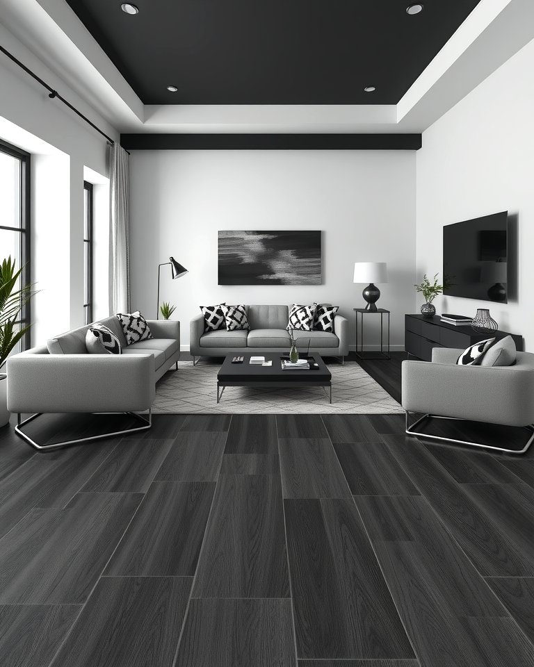 30 Grey Flooring Living Room Ideas for Modern Elegance