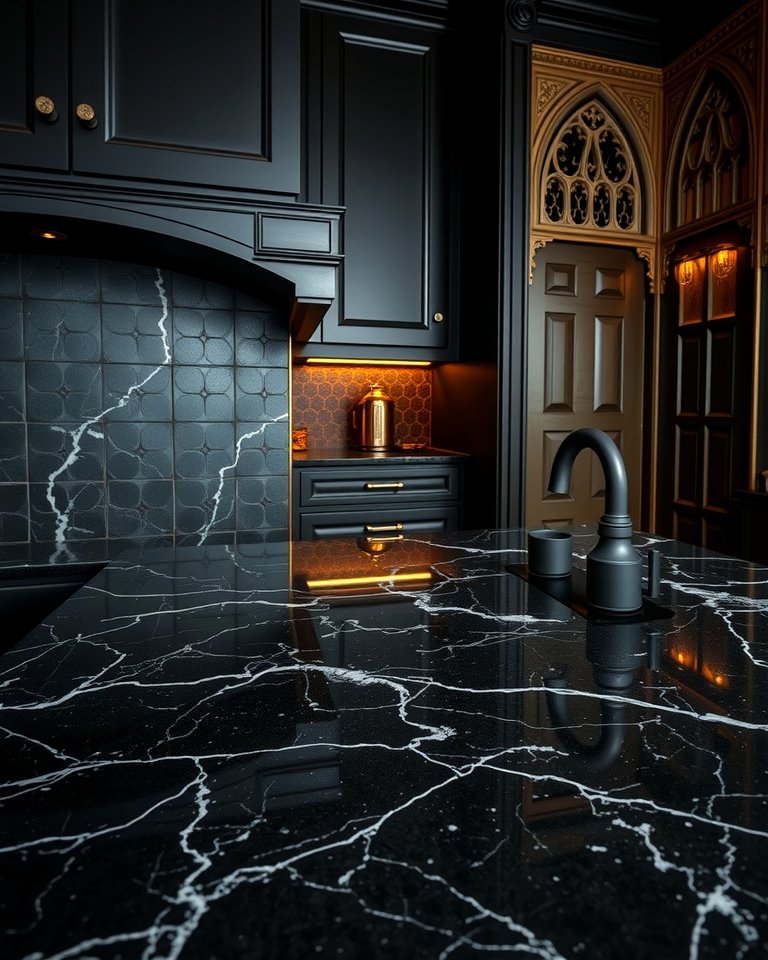 30 Gothic Kitchen Ideas for Dramatic Dark Aesthetic Spaces
