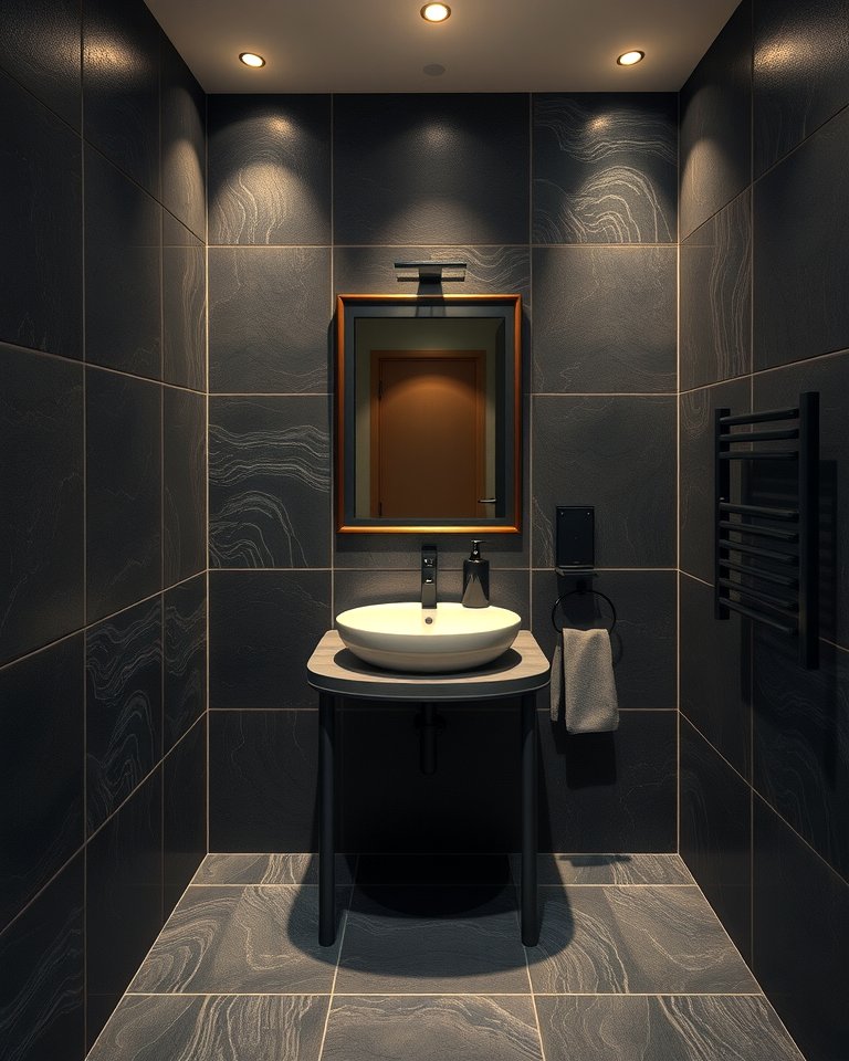 30 Powder Room Floor Tile Ideas for Elegant Small Spaces