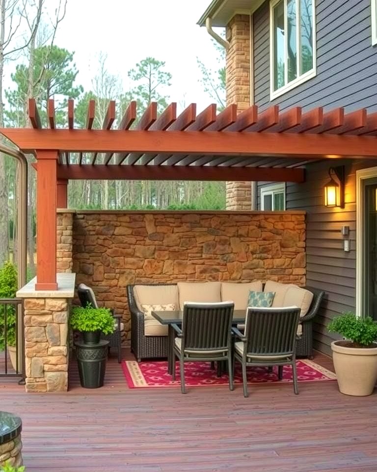 30 Partially Covered Deck Ideas for Flexible Outdoor Living
