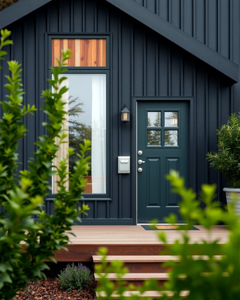 25 Paint Colors for a Modern Black House With Cedar Accents