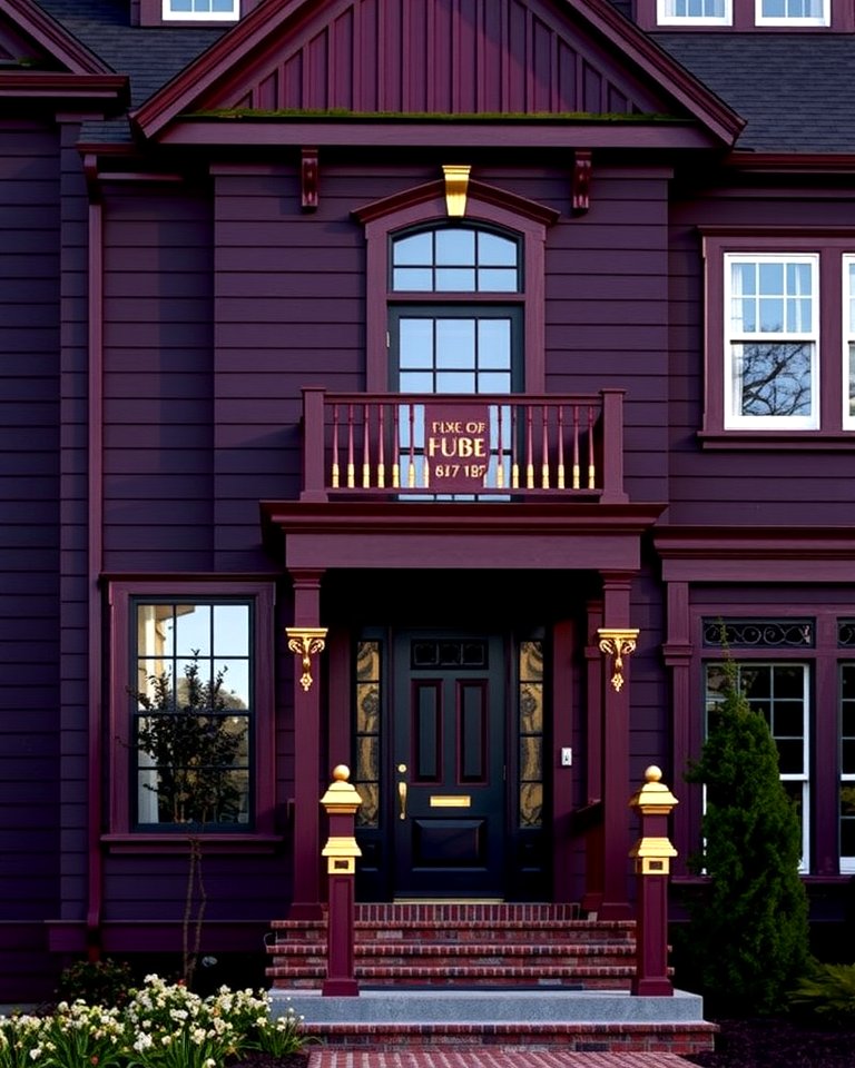 25 Purple House Exterior Ideas for a Unique Curb Appeal