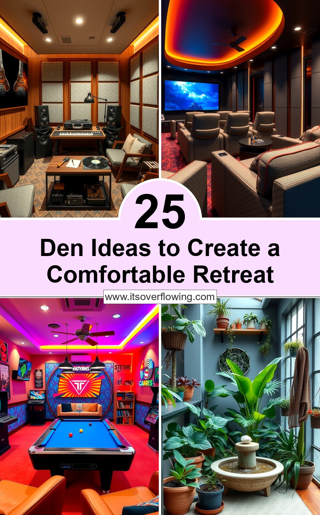 25 Den Ideas to Create a Comfortable Retreat