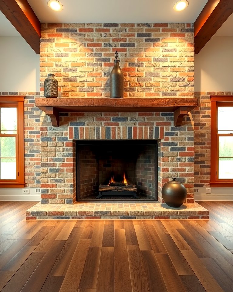 25 Rustic Brick Fireplace Ideas to Warm Up Your Home