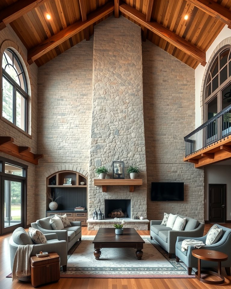 25 Rooms With Fireplaces and Vaulted Ceilings